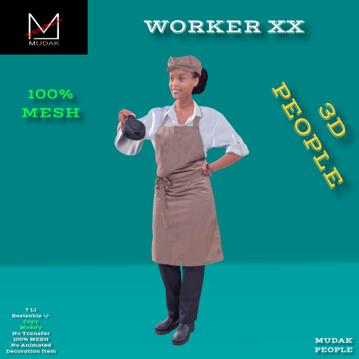 Second Life Marketplace - MUDAK PEOPLE - WORKER XX